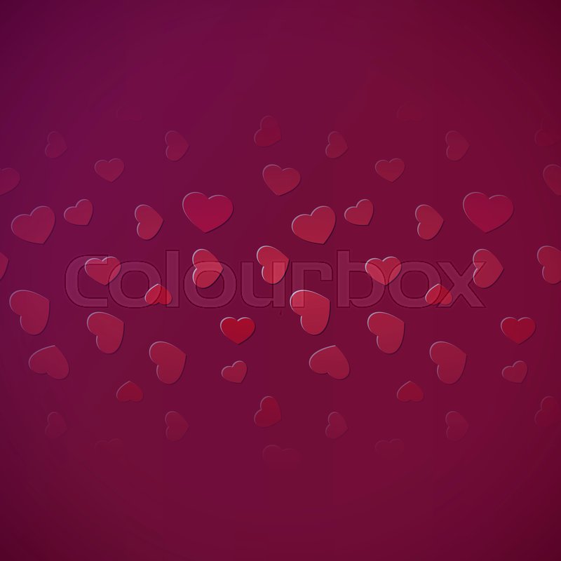 Sturated fading hearts line background ... | Stock image | Colourbox
