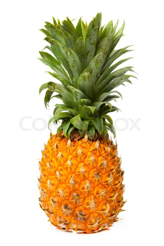 Ananas auf weißem Hintergrund | Stock Bild | Colourbox