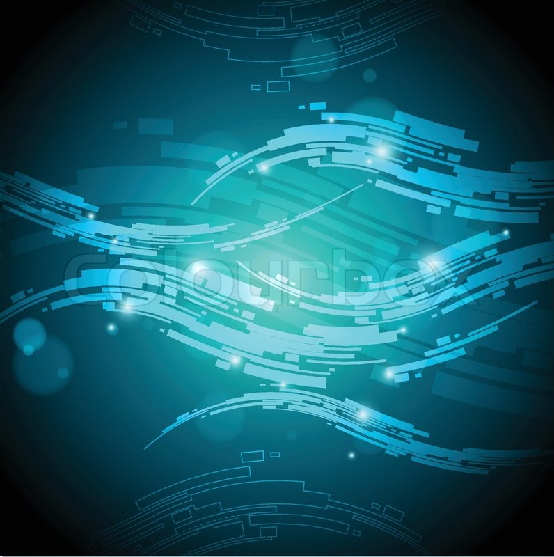 Abstrct tech shapes background | Stock vector | Colourbox