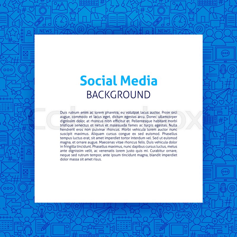 Social Media Paper Template. Vector ... | Stock vector | Colourbox