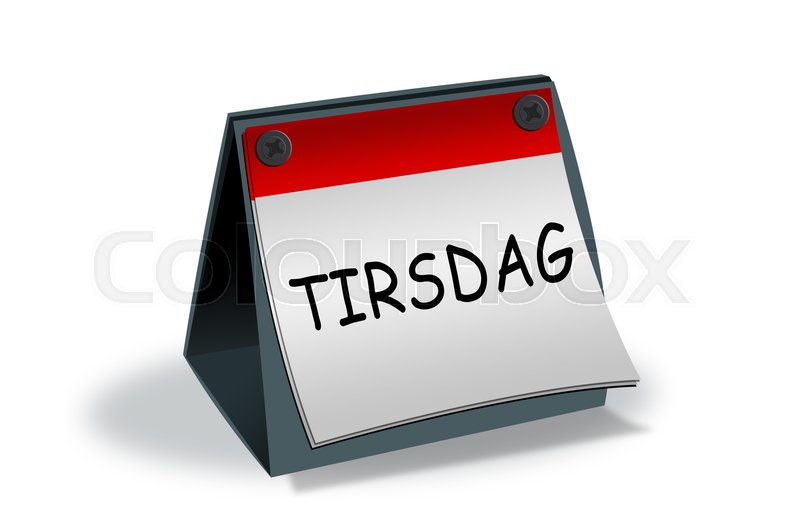 Tirsdag skrevet i kalender | Stock foto | Colourbox