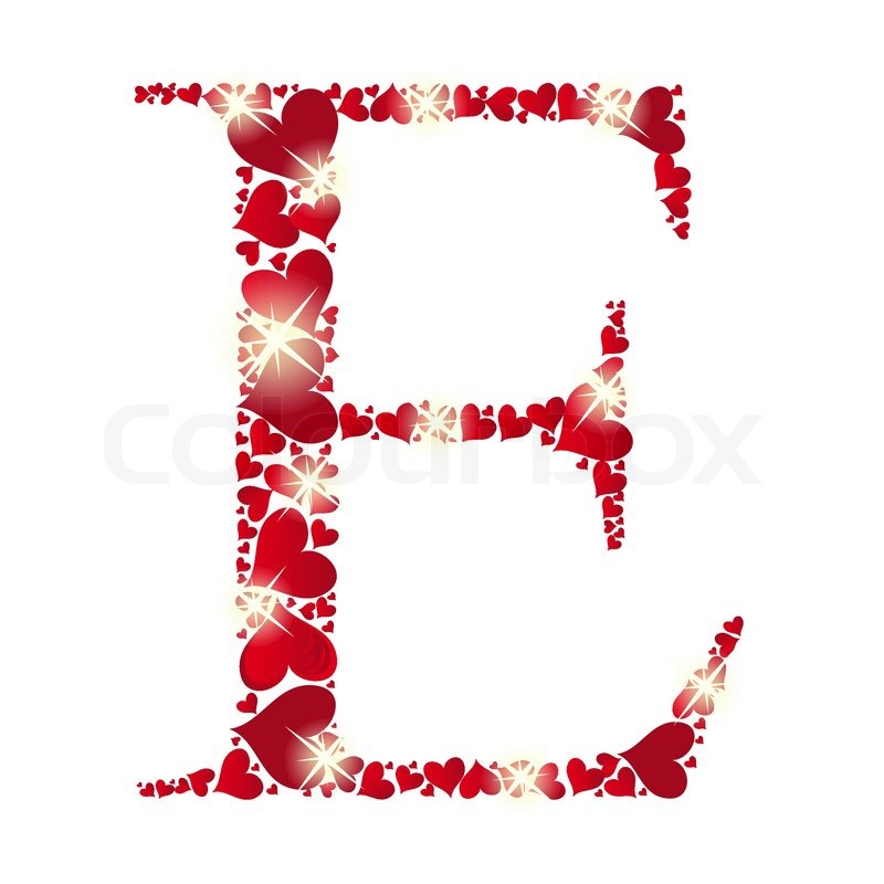 Alphabet of hearts vector illustration | Stock vector | Colourbox