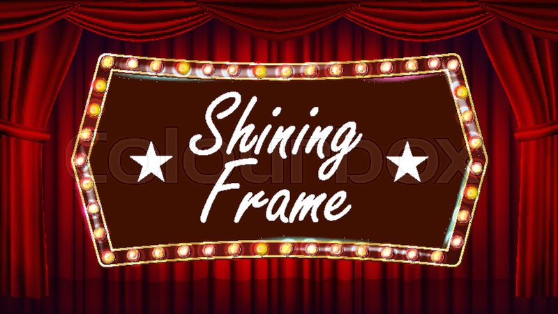 Marquee Lights Border Vector