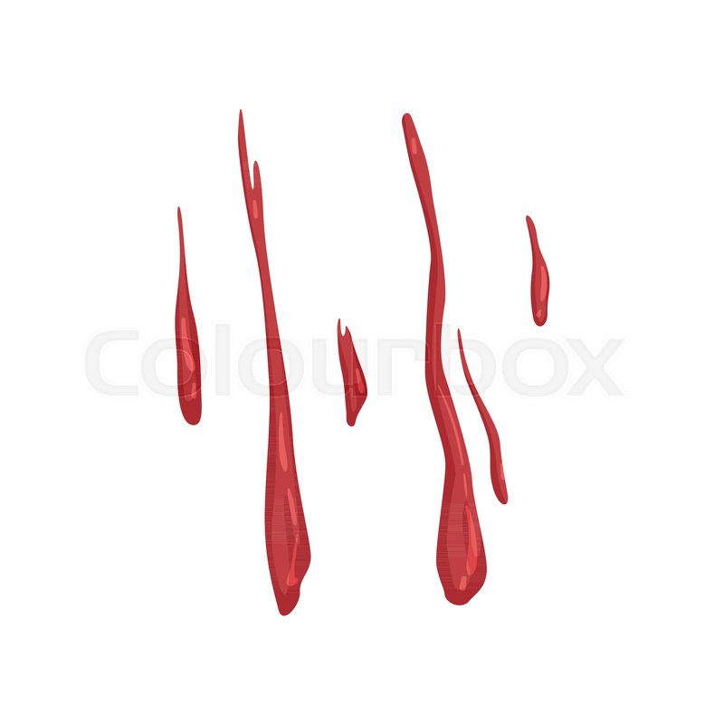 Blood stains vector Illustration ... | Stock vector | Colourbox