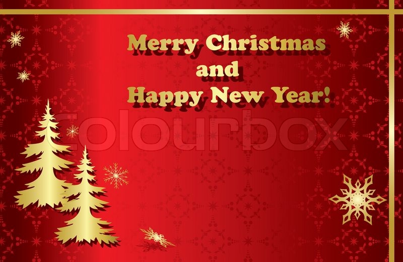 "red vector christmas frames with ... | Stock vector | Colourbox