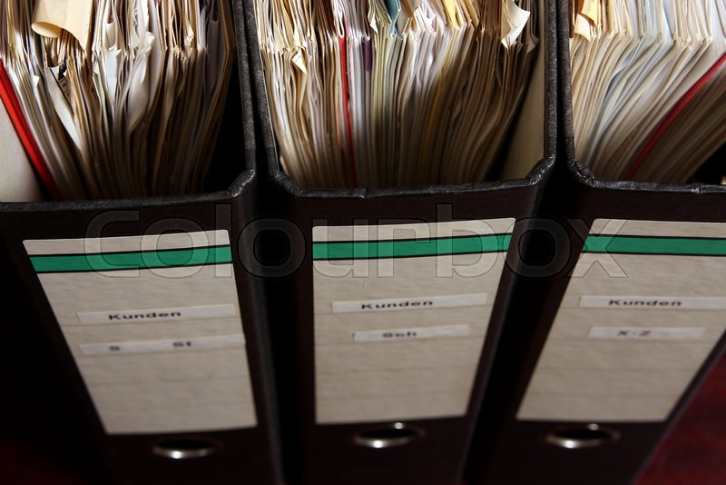 Akten | Stock Bild | Colourbox