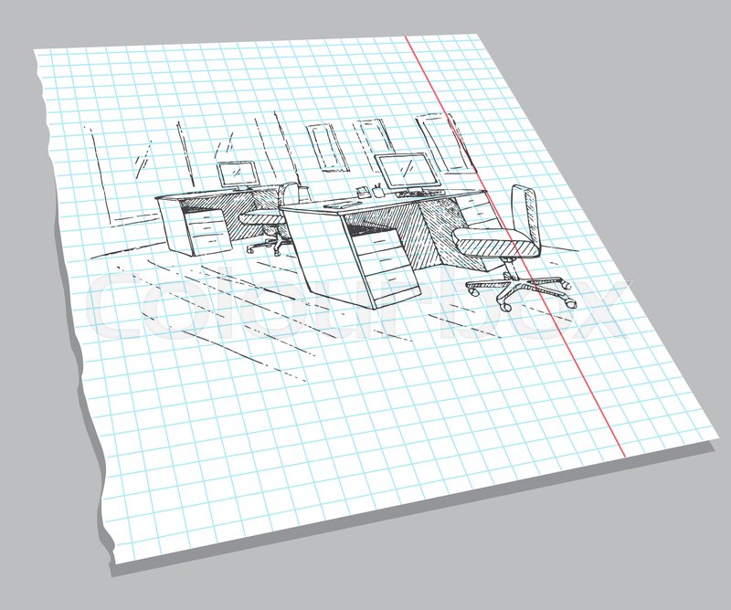 Interior Design Office Sketches