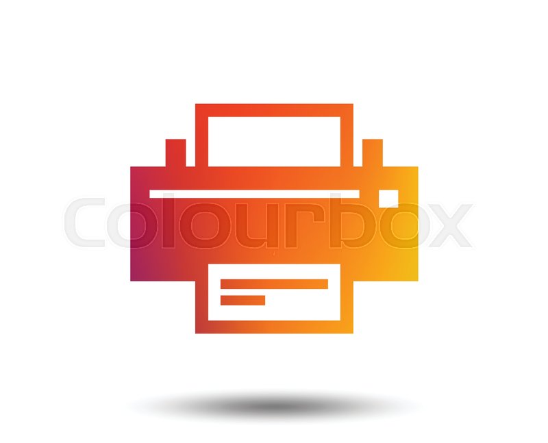 Print sign icon. Printing symbol. ... | Stock vector | Colourbox