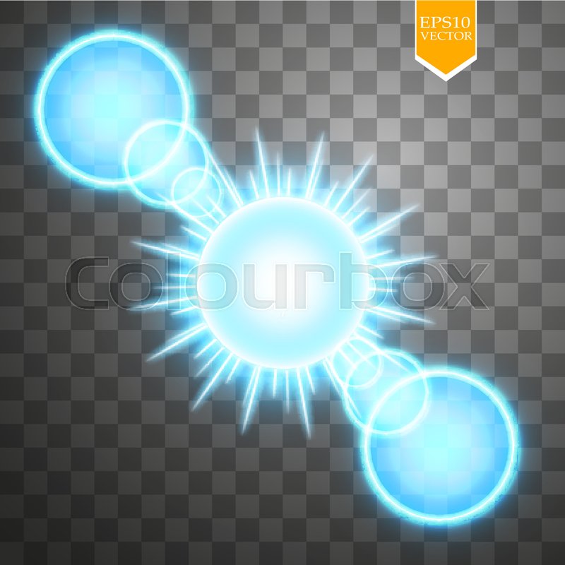 Abstract blue energy ring on ... | Stock vector | Colourbox