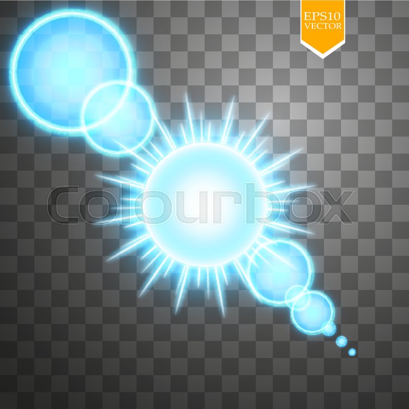 Abstract blue energy ring on ... | Stock vector | Colourbox