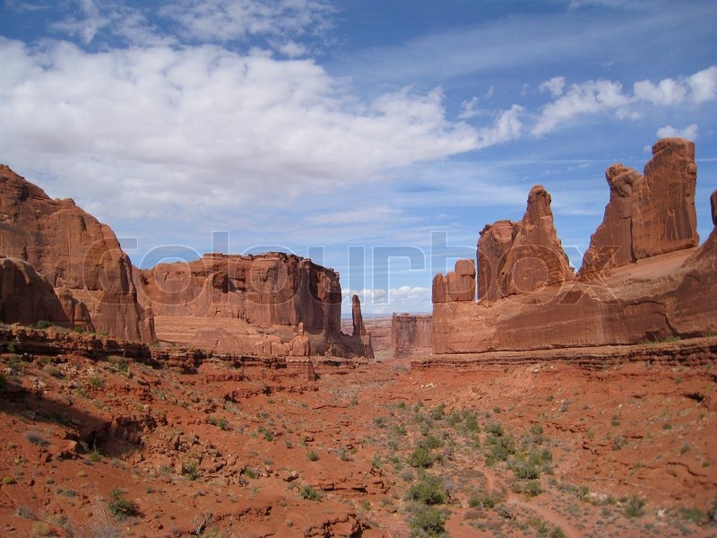 Rock structure in Arches National Park | Stock image | Colourbox