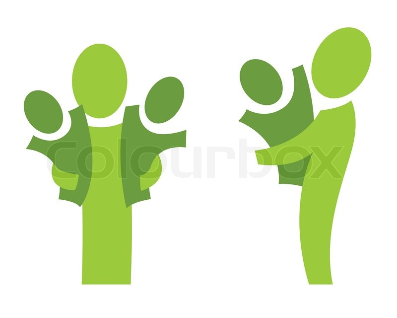 A set of two pictograms with adults ... | Stock vector | Colourbox