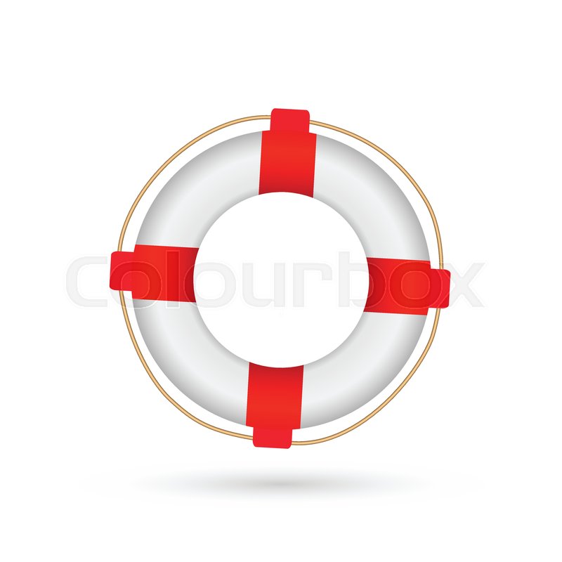 Illustration of a life preserver ... | Stock vector | Colourbox