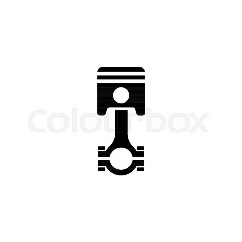 Piston vector icon. Simple flat symbol ... | Stock vector | Colourbox