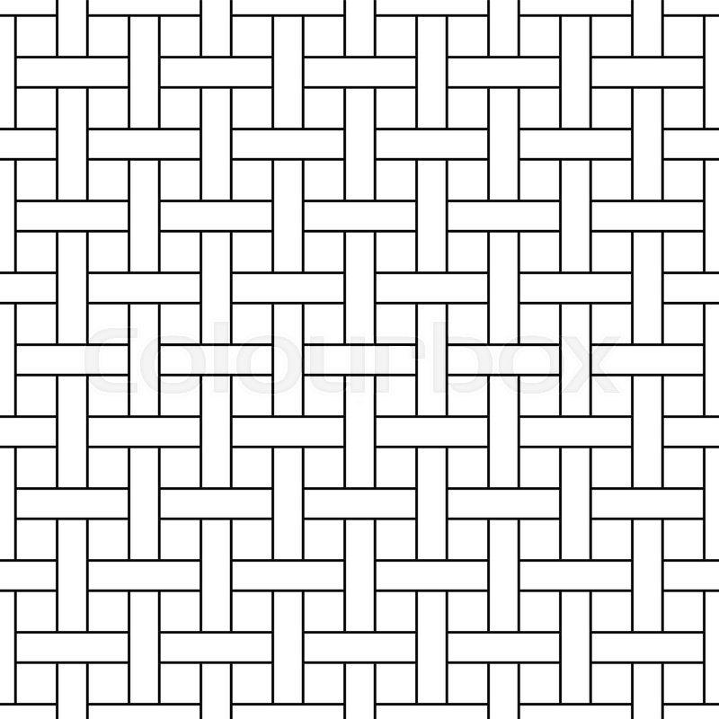 Seamless wicker pattern - vector ... | Stock vector | Colourbox