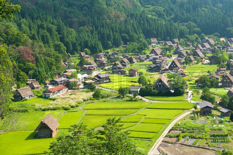 Famous traditional Japanese village ... | Stock image | Colourbox