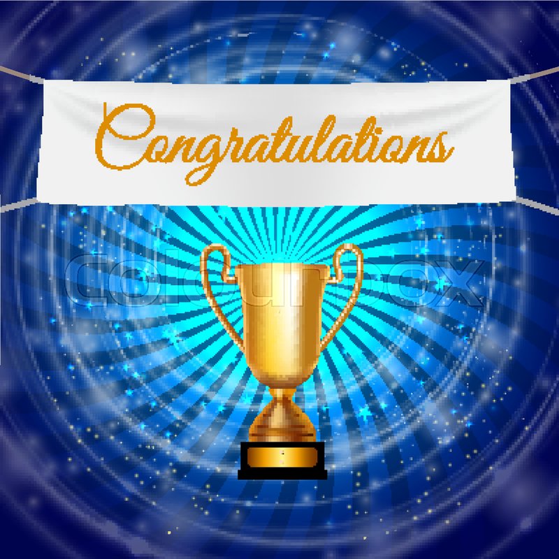 Gold Cup Winner Congratulations ... | Stock vector | Colourbox