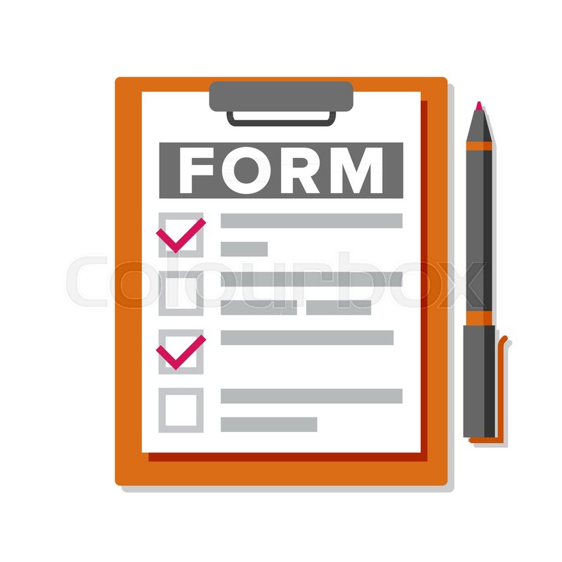 Claim Form Vector. Business Document. ... | Stock vector | Colourbox