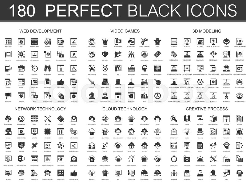 Web Development Black Icon