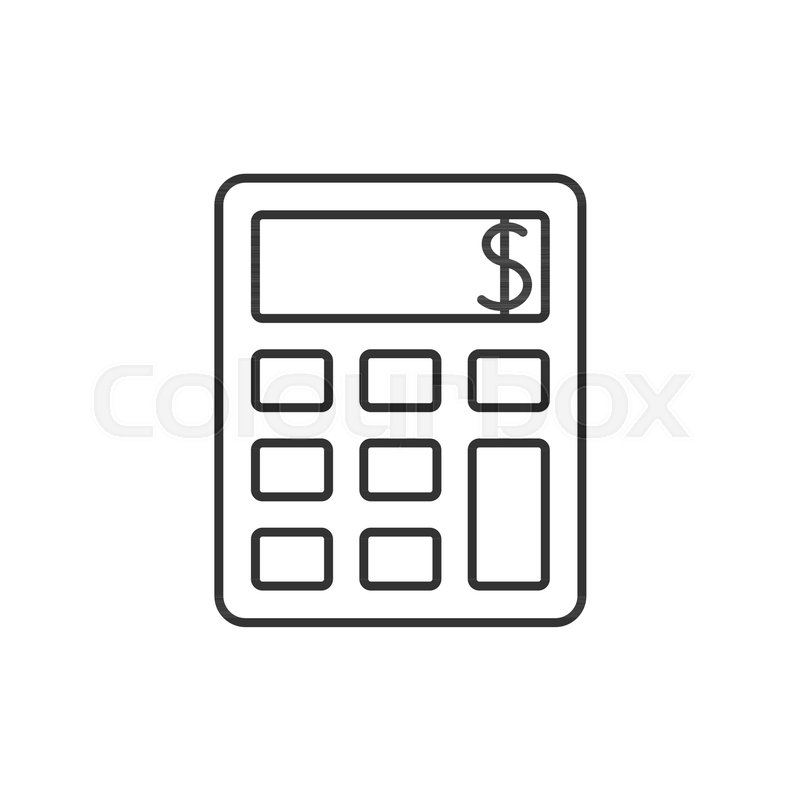 Calculator Icon White