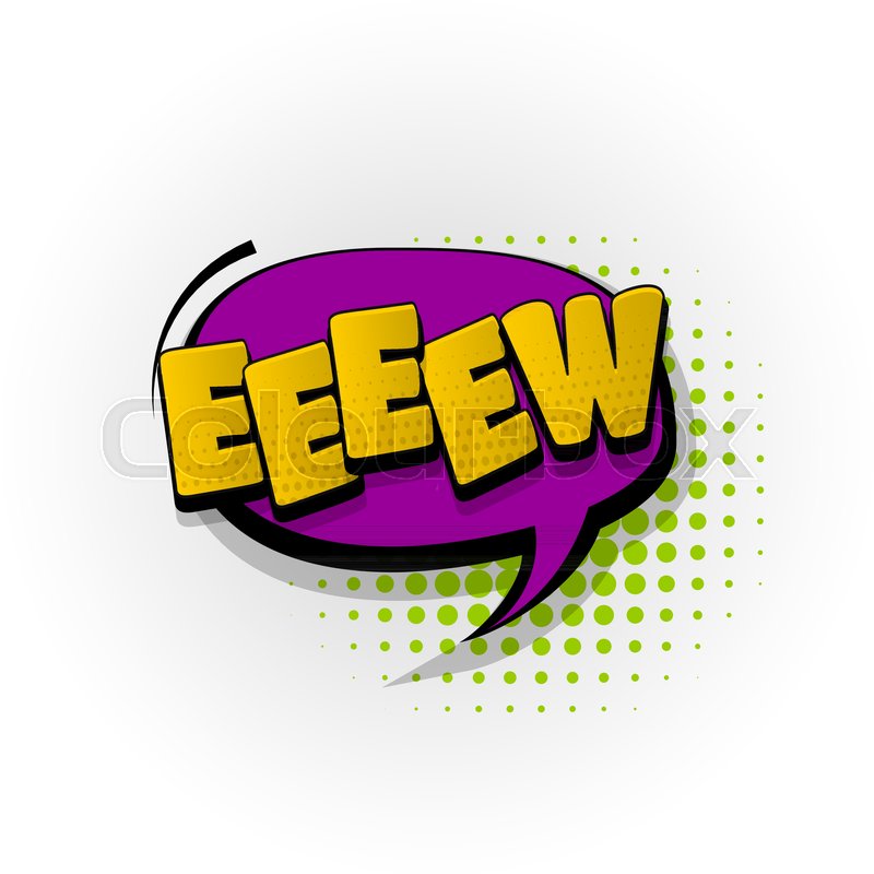 Eew sound hand drawn pictures effects. ... | Stock vector | Colourbox
