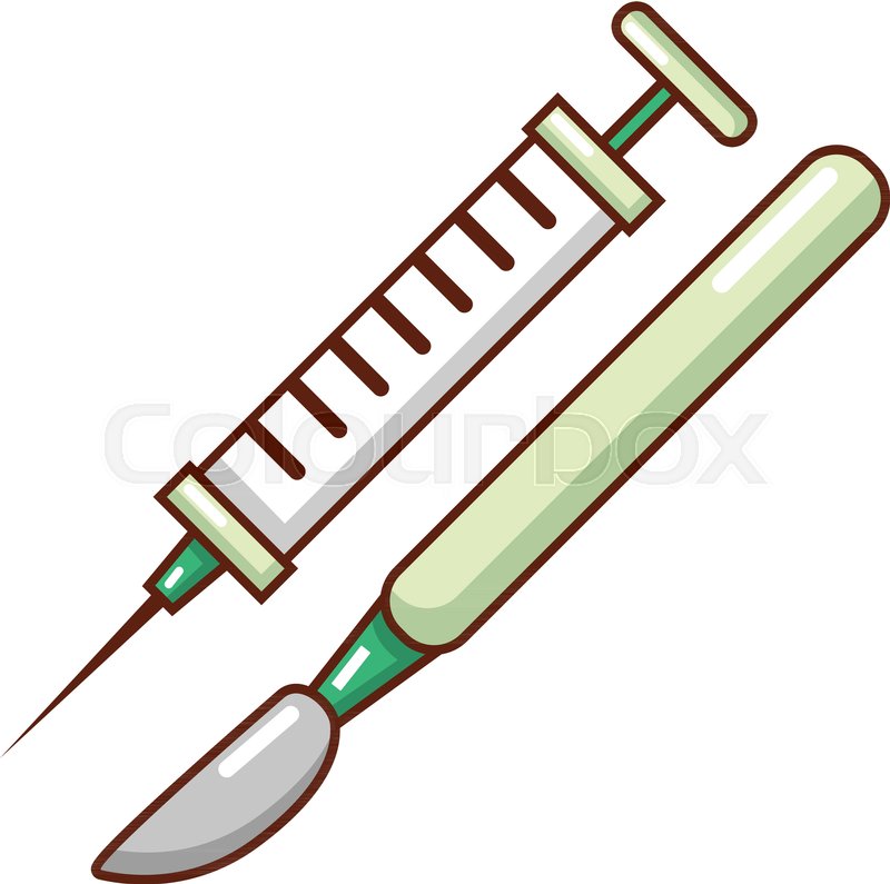 Tools injection icon. Cartoon ... | Stock vector | Colourbox