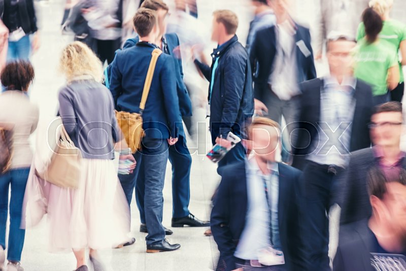 People rushing at the streets. ideal ... | Stock image | Colourbox