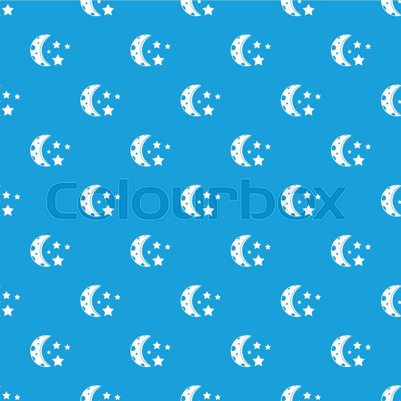 Starry night pattern repeat seamless ... | Stock vector | Colourbox