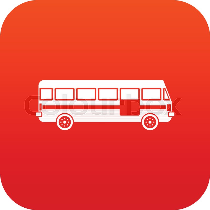 Red Bus Icon