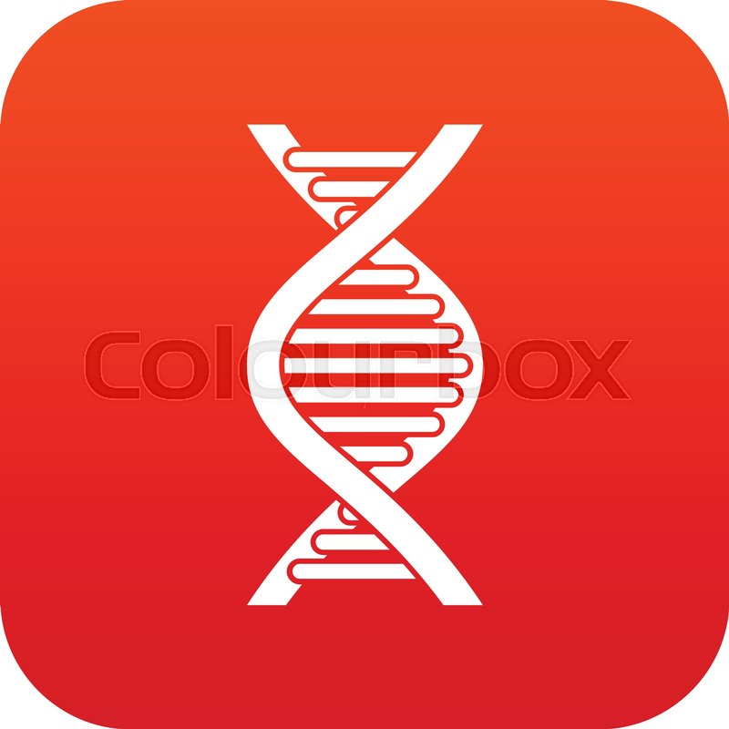 Icon digital red for any design ... | Stock vector | Colourbox