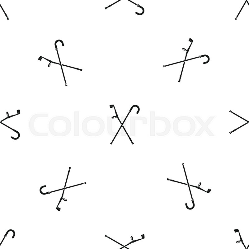 Walking cane pattern repeat seamless ... | Stock vector | Colourbox