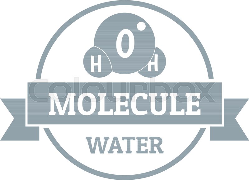 Molecule water logo. Simple ... | Stock vector | Colourbox