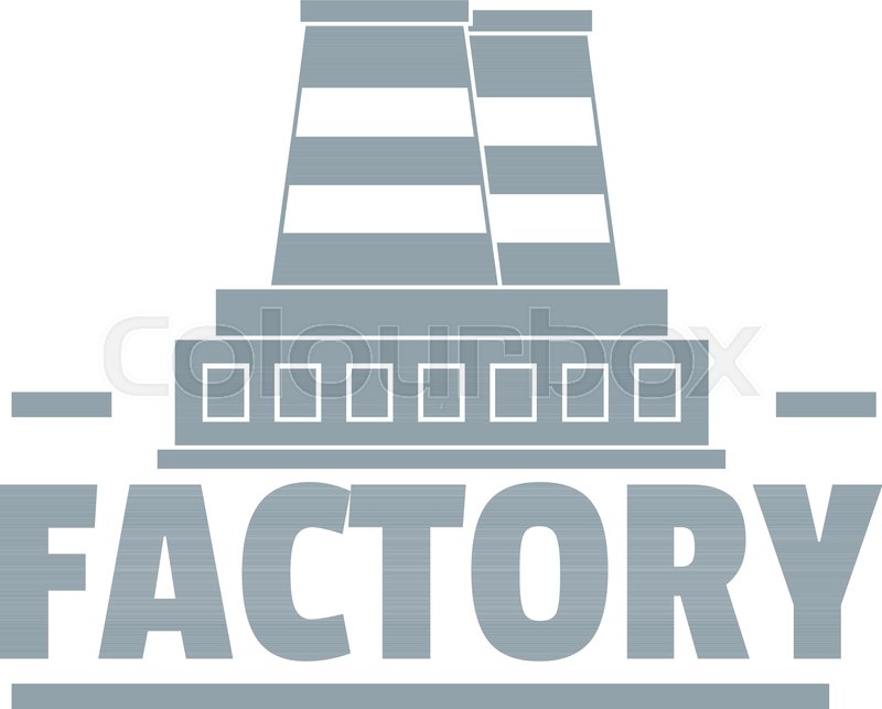Factory logo. Simple illustration of ... | Stock vector | Colourbox