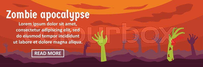 Zombie apocalypse banner horizontal ... | Stock vector | Colourbox