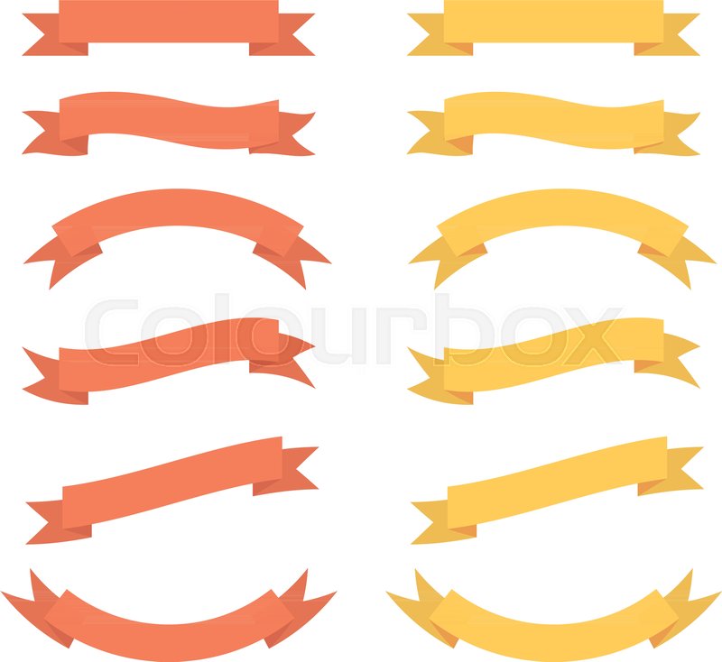 Ribbon icons | Stock vector | Colourbox