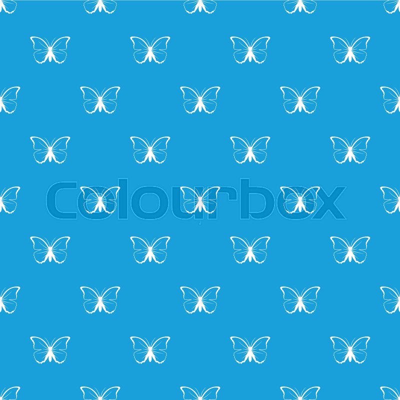 Butterfly pattern repeat seamless in ... | Stock vector | Colourbox