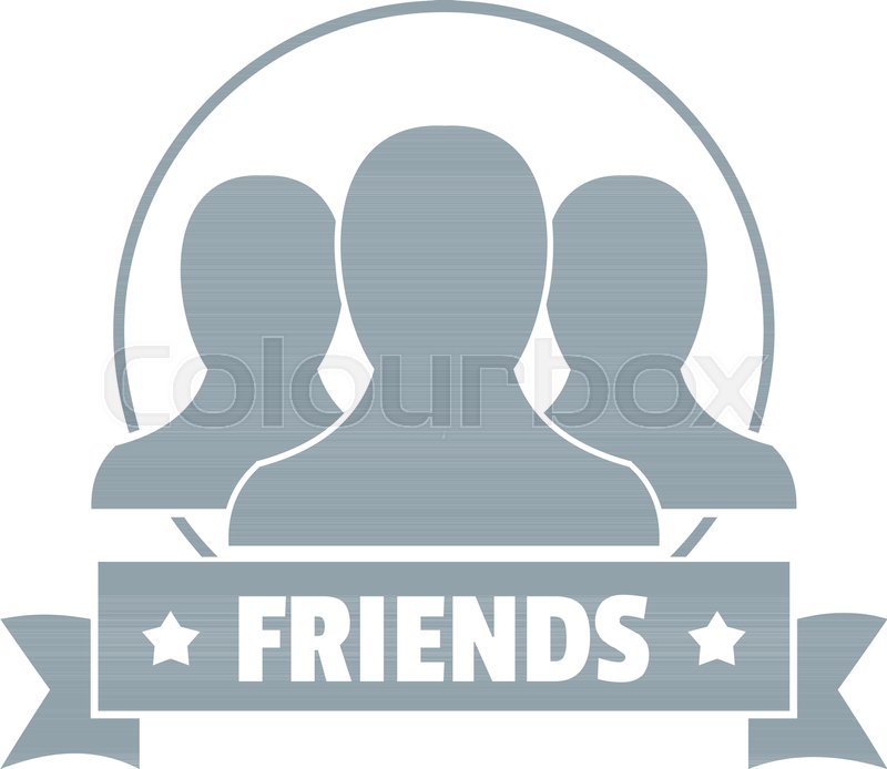 Friends logo. Simple illustration of ... | Stock vector | Colourbox