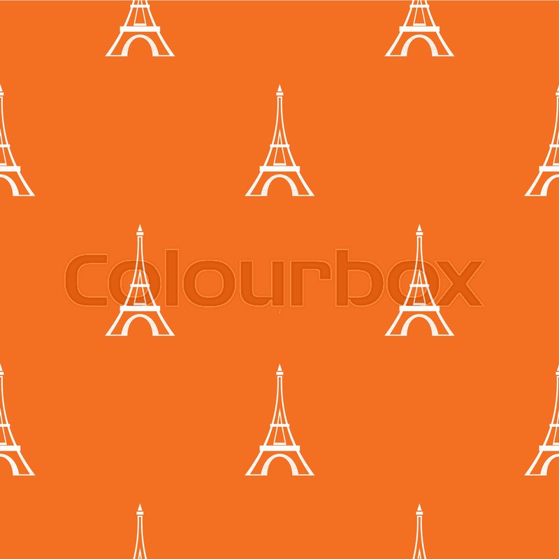 Eiffel tower pattern repeat seamless ... | Stock vector | Colourbox