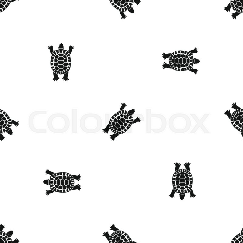 Turtle pattern repeat seamless in ... | Stock vector | Colourbox
