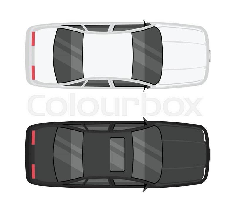 Sedan Car Top View