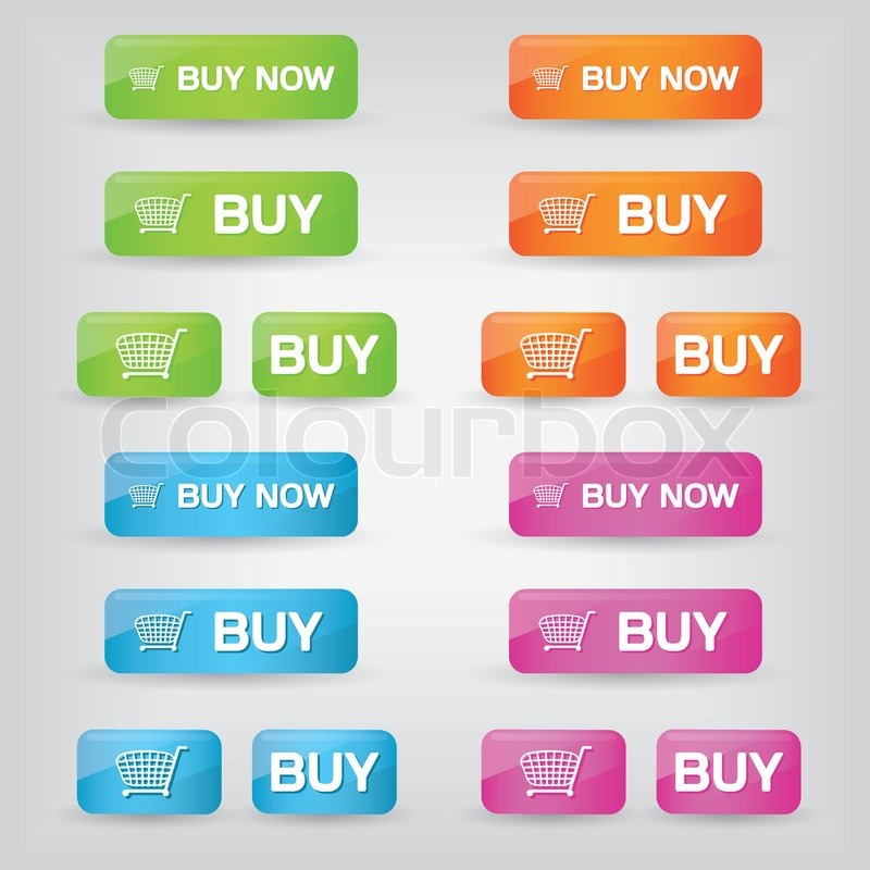 Buy buttons in different colors | Stock vector | Colourbox