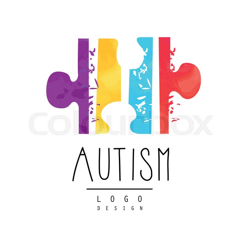 Logo with symbol of autism. ... | Stock vector | Colourbox