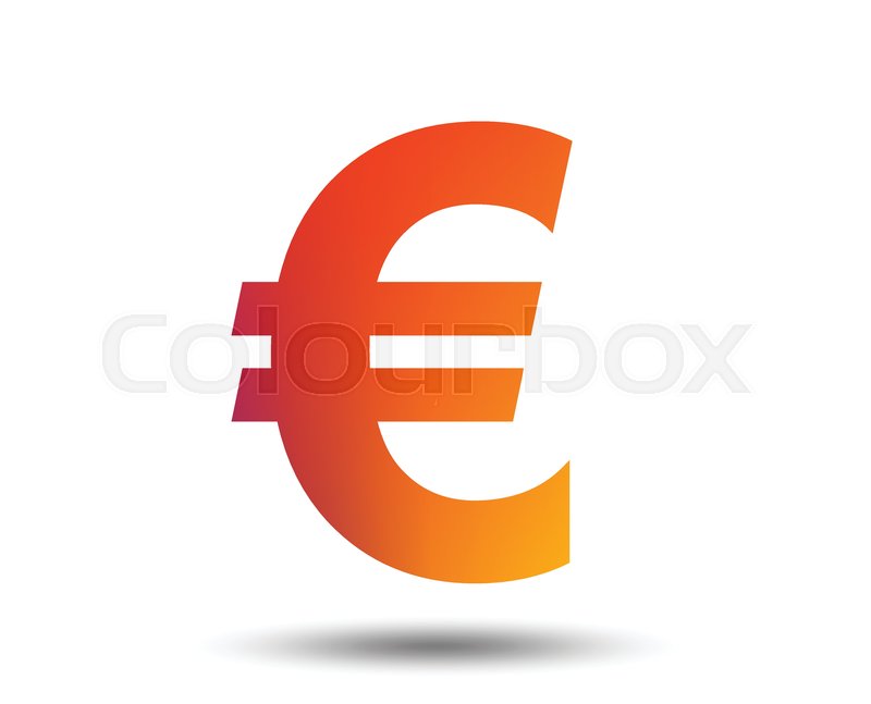 Euro sign icon. EUR currency symbol. ... | Stock vector | Colourbox