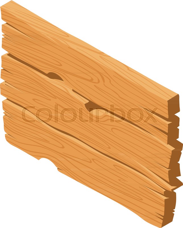 Wooden panel icon. Isometric ... | Stock vector | Colourbox