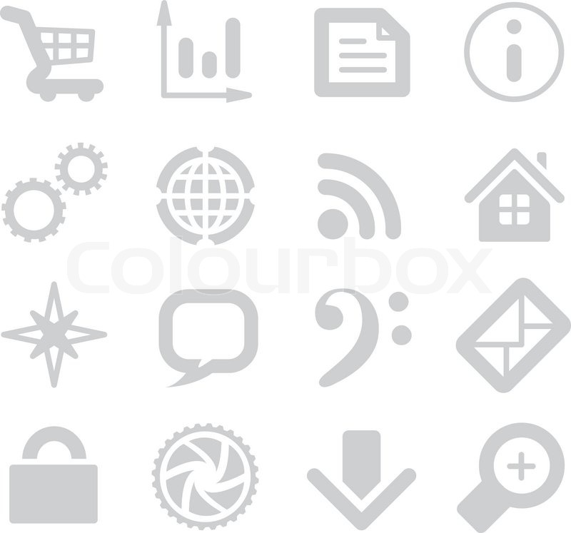 Vector color application icons ... | Stock vector | Colourbox