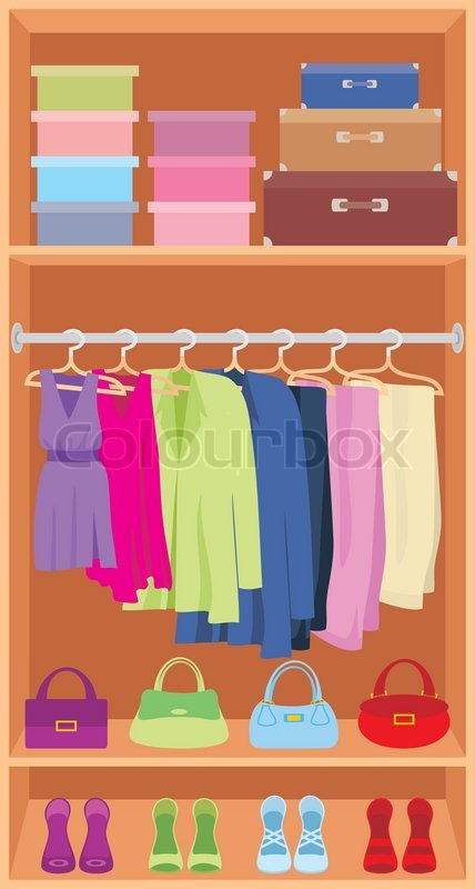 Wardrobe Stock Vector Colourbox