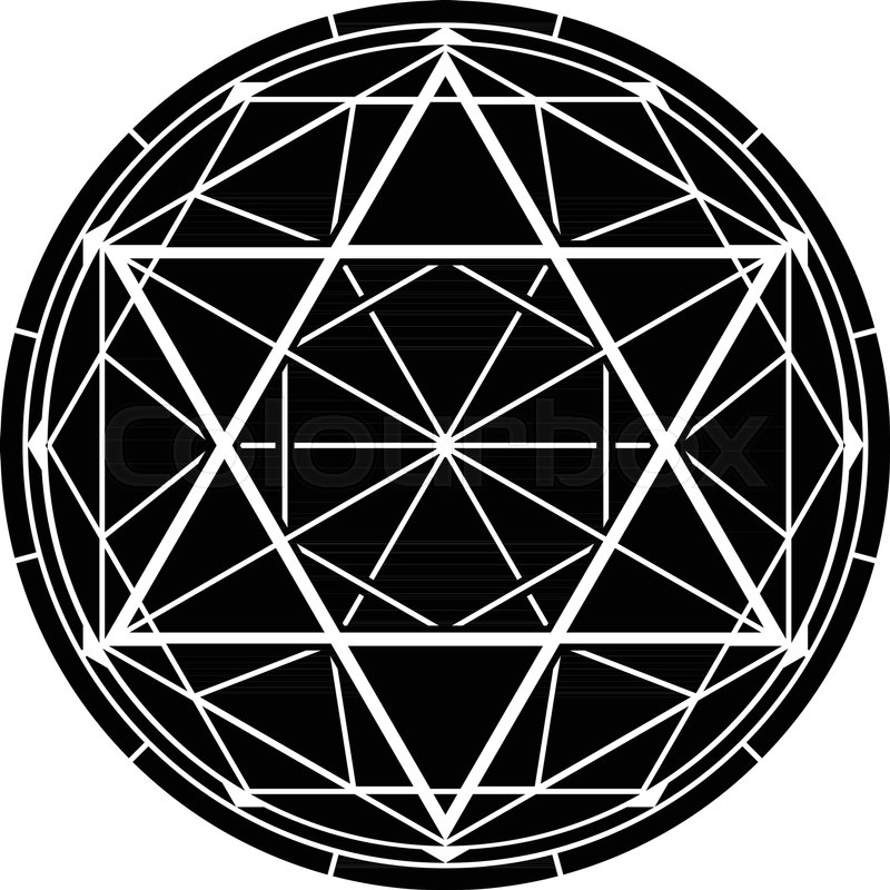Hexagram. vector illustration for ... | Stock vector | Colourbox