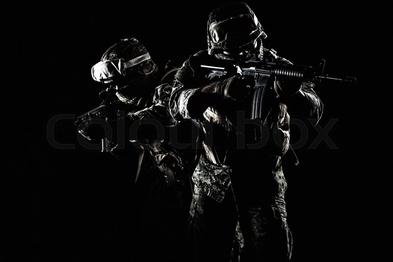 Studio shot of United States Marine ... | Stock image | Colourbox