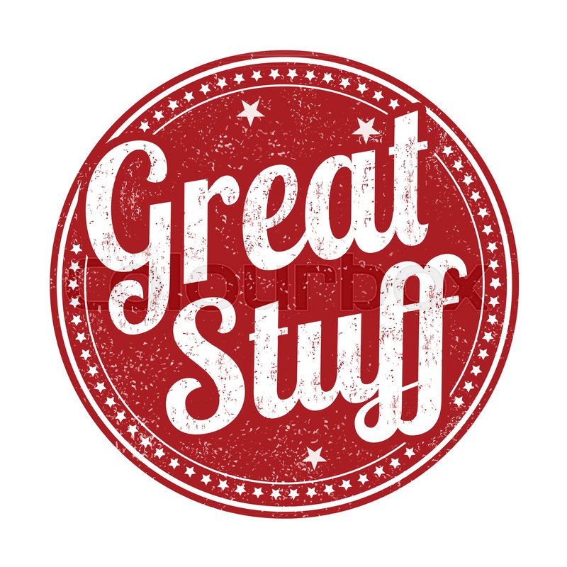 Great stuff grunge rubber stamp on ... | Stock vector | Colourbox