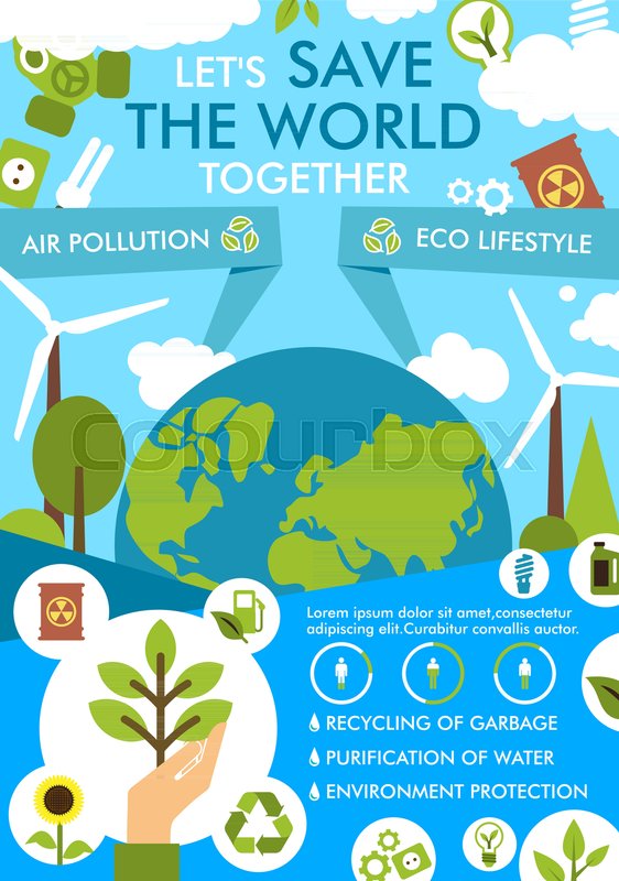 Environment and ecology protection ... | Stock vector | Colourbox